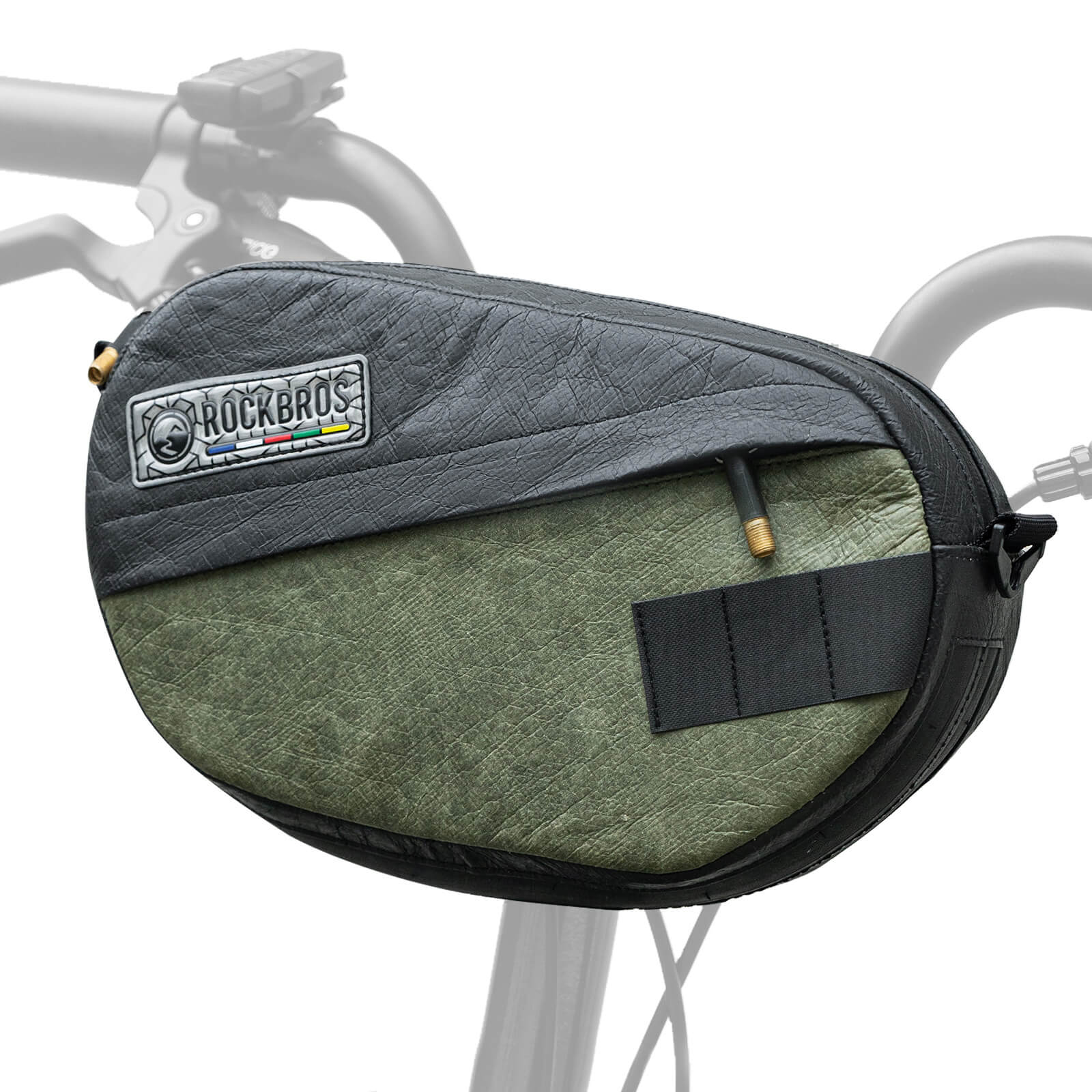 ROAD TO SKY Recycled Tire Bike Handlebar Bag 2.5L | Eco-Friendly