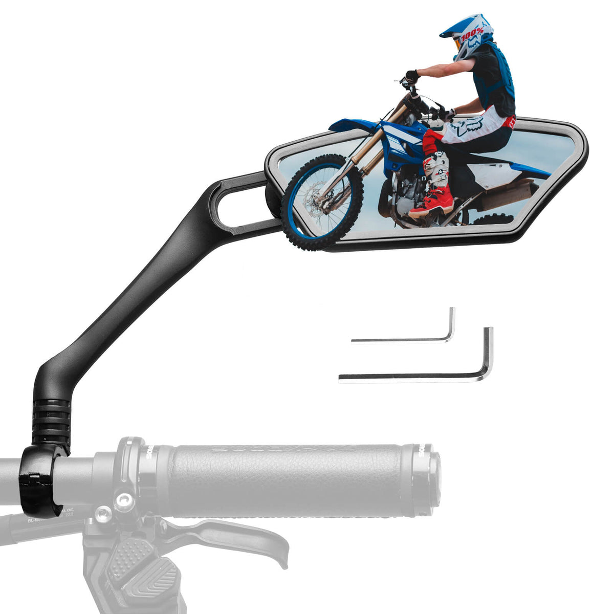 ROCKBROS Adjustable Bike Handlebar Rear View Mirror for Safer Rides