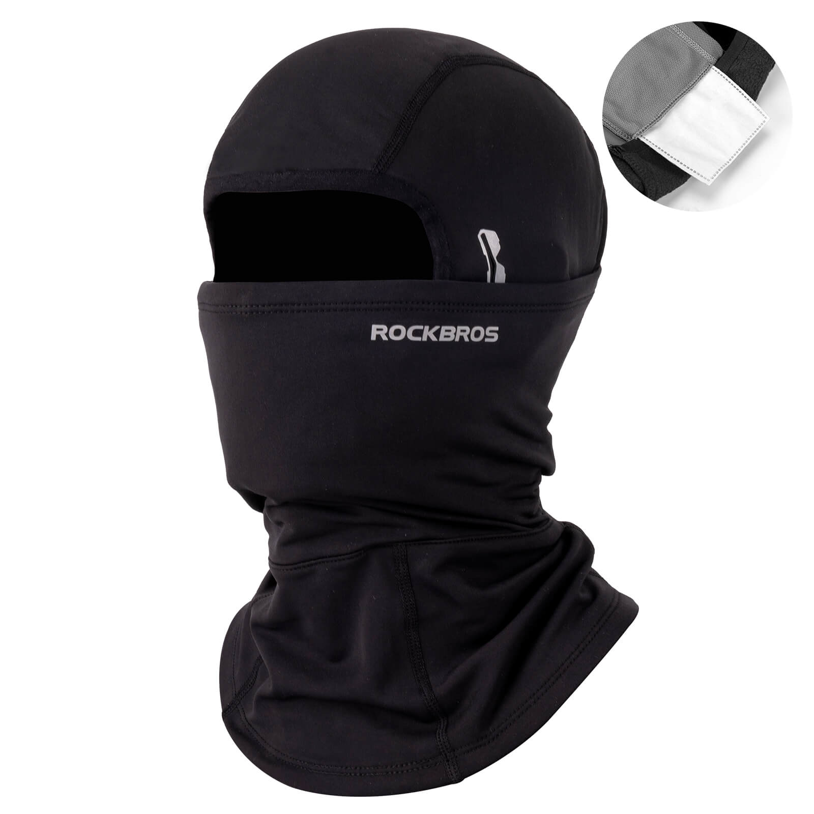 ROCKBROS Thermal Balaclava – Windproof Ski Mask with Glasses Hole
